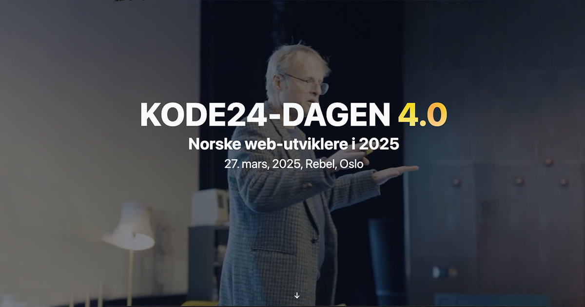 kode24-dagen 4.0, 27. mars 2025